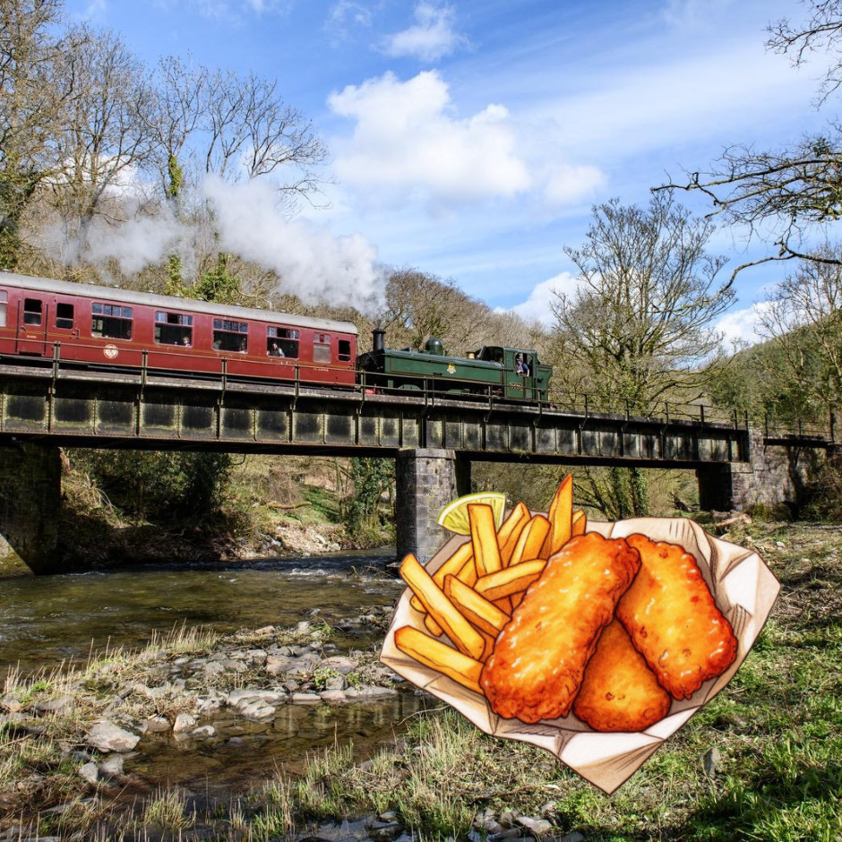 Steam Train Fish & Chips | Gwili Railway, Carmarthen, Wales